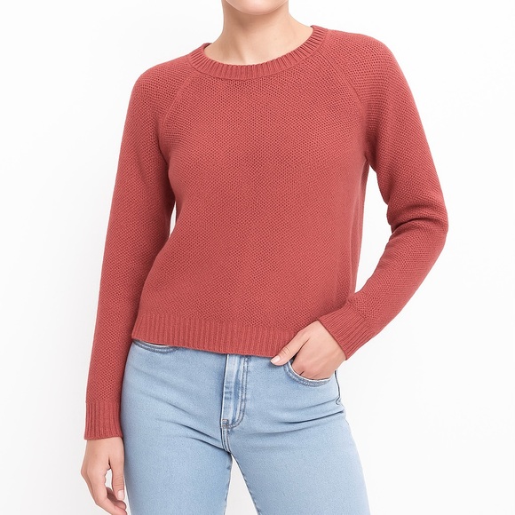 Madewell | Sweaters | Madewell Pink Knit Cross Back Sweater Size Xs ...